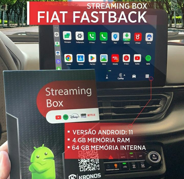 Kronos lança streaming box dedicado para o Fiat Fastback 2023 - Portal ...