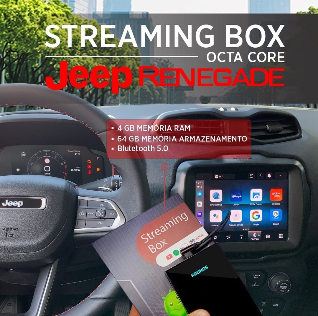 Kronos lança streaming box para Jeep Renegade - Portal Revista AutoMOTIVO
