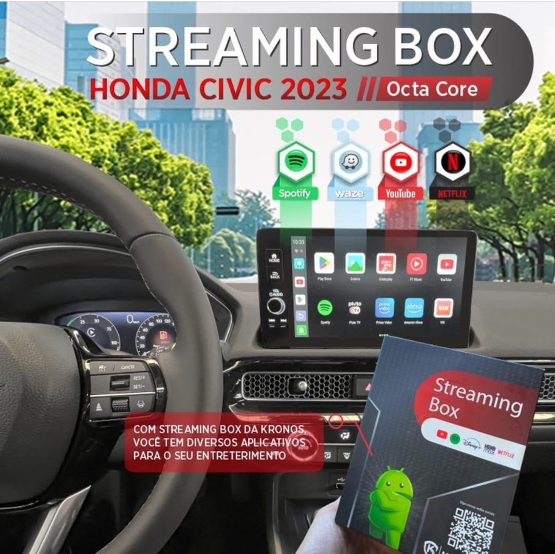 Kronos lança streaming box para o novo Honda Civic híbrido 2023 ...
